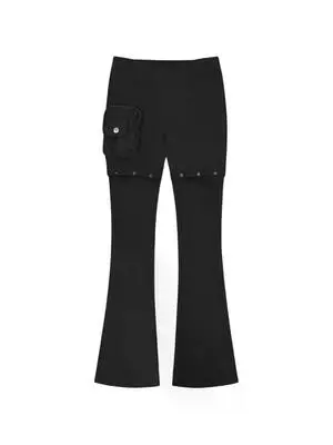 NACHE Detachable Cargo Flare Pants - Black