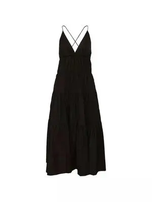 CLUB21 Cut-out Tiered Maxi Dress