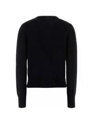 Extreme Cashmere Crew-neck Button-up Cardigan