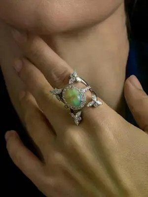 Yeprem Reign Supreme Opal And Diamond Ring
