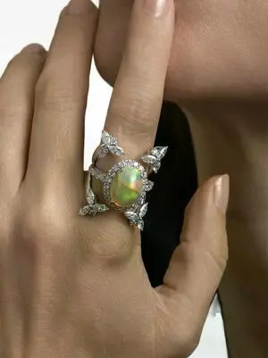 Yeprem Reign Supreme Opal And Diamond Ring