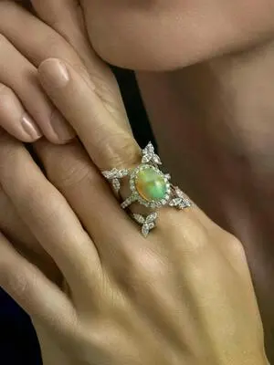 Yeprem Reign Supreme Opal And Diamond Ring