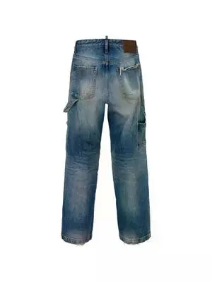 Dsquared2 Grease Monkey Spot Baggy Carpenter Jeans