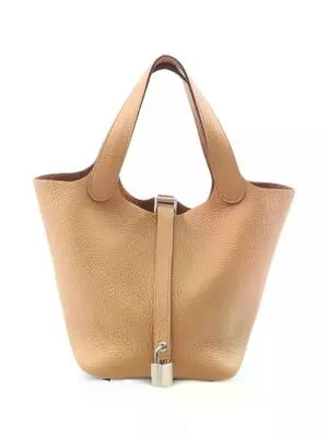 Hermès Clemence Picotin Lock 18 Handbag - Brown