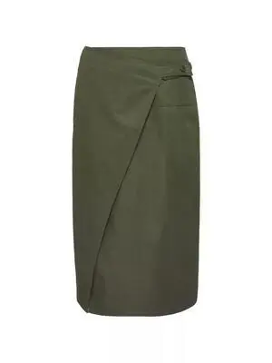 CLUB21 Camille Wrap Midi Skirt - Green