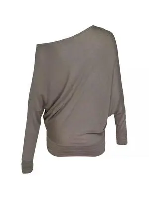 CLUB21 Off-shoulder Batwing-sleeve Fine Knit Sweater