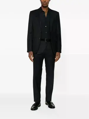 MAZZARELLI Long-sleeve Button-up Shirt - Blue