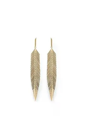 CADAR Feather Drop Earrings - Pink