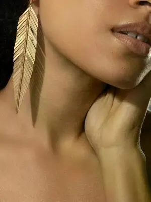 CADAR Feather Drop Earrings