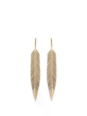 CADAR Feather Drop Earrings - Pink