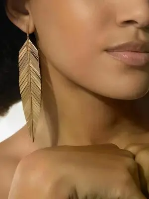 CADAR Feather Drop Earrings