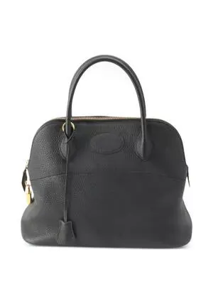 Hermès Clemence Bolide 31 Satchel - Black