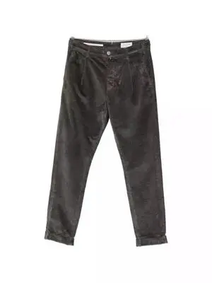 Jacob Cohen Henry Pleated Corduroy Trousers - Grey