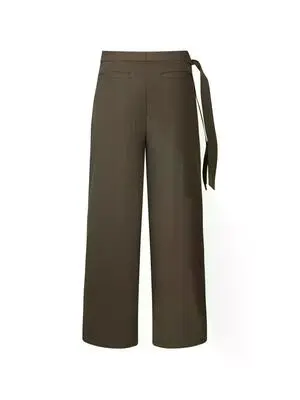 NACHE Draped Wide-leg Trousers - Grey