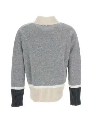 Lorena Antoniazzi Colour-block High-neck Sweater