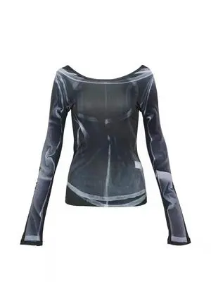 NACHE X-ray Printed Long-sleeve Top
