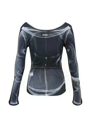NACHE X-ray Printed Long-sleeve Top