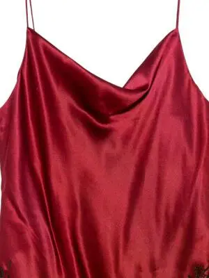 Carine Gilson Lace-trim Silk Camisole