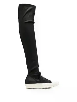 Rick Owens High Sock Over-the-knee Sneakers - Black