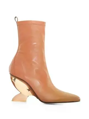 Zimmermann Sculptural-heel Ankle Boots - Brown