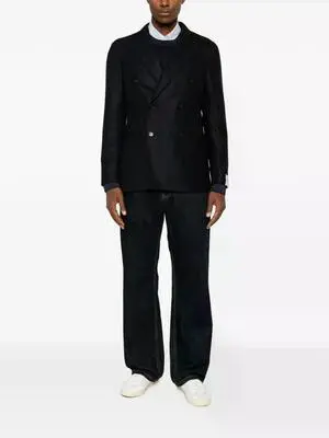 Caruso Double-breasted Peak-lapel Jacket