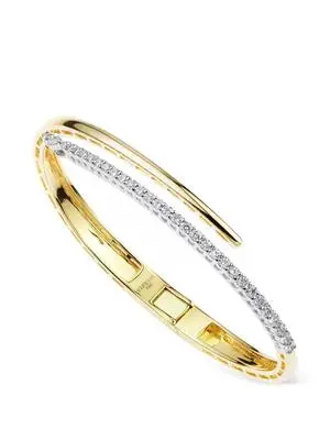 YEPREM Yeprem 18K Yellow Gold Diamond Bypass Bracelet