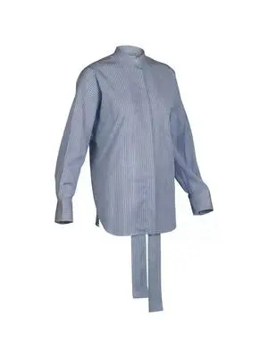 Valentino Garavani Striped Tie-detail Shirt