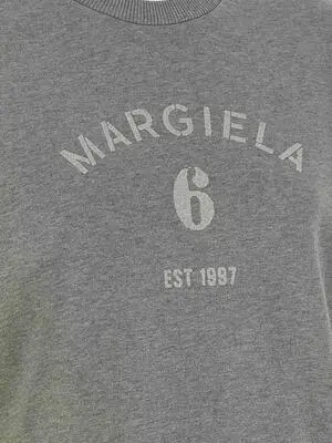 MAISON MARGIELA Logo-print White Stitch Sweater
