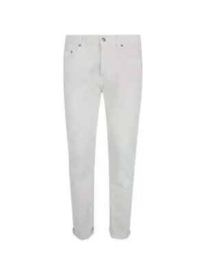 DONDUP Corduroy Straight-leg Trousers - Neutrals