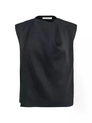 CLUB21 Noelle Draped Blouse - Black
