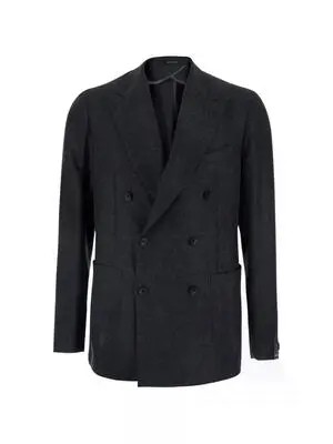 Tagliatore Monte Carlo Double-breasted Blazer - Grey