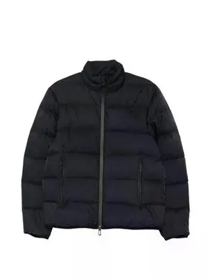 Emporio Armani Quilted Logo Print Jacket