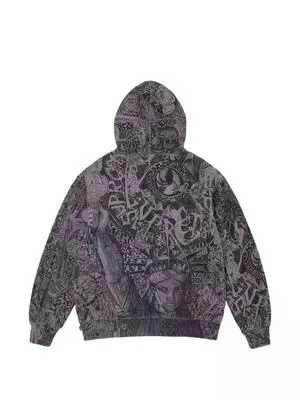 Supreme Liberty-print Hoodie - Purple