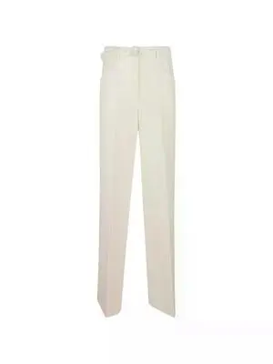 Gabriela Hearst Belted Pressed-crease Trousers - Neutrals