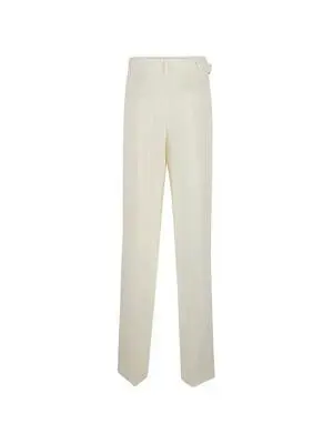 Gabriela Hearst Belted Pressed-crease Trousers