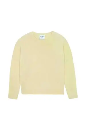 KUJTEN Amelie Crew-neck Drop-shoulder Sweater - Yellow
