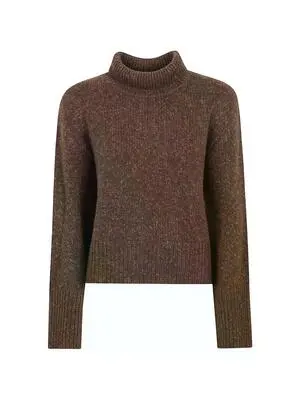 LISA YANG Ribbed-knit Roll-neck Sweater - Brown