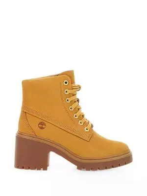 Timberland Lace-up Logo-debossed Block Heel Ankle Boots