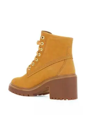 Timberland Lace-up Logo-debossed Block Heel Ankle Boots