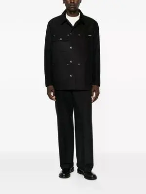 Prada Logo Plaque Trousers