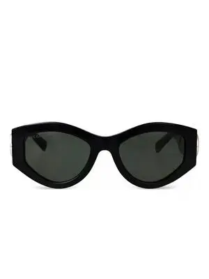 Gucci Geometric-frame Sunglasses - Black