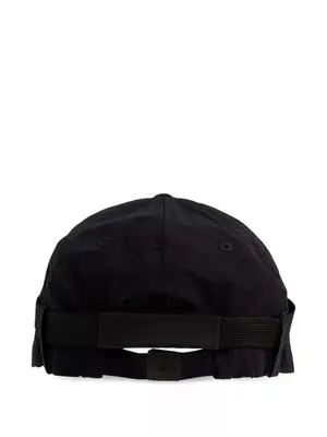 Emporio Armani Logo Patch Eye Mask Baseball Cap - Black
