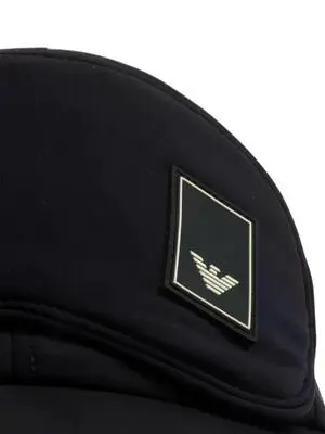 Emporio Armani Logo Patch Eye Mask Baseball Cap