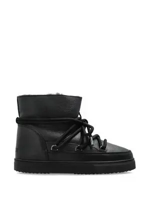 Inuikii Lace-up Leather Snow Boots - Black