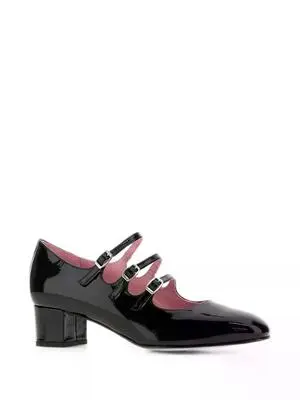 CAREL Leather Kina Pumps - Black