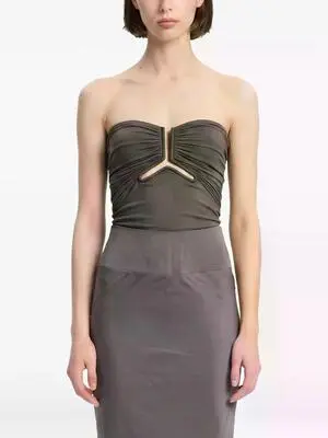 Rick Owens Cut-out Ruched Top