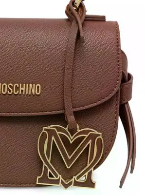 Moschino Logo-plaque Heart-charm Tote Bag - Brown