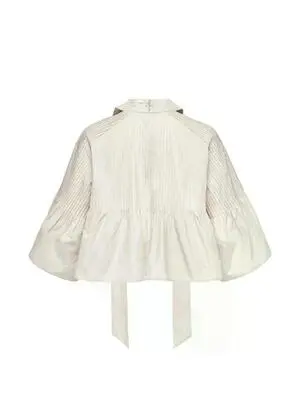 CLUB21 Pintuck Pussy-bow Top