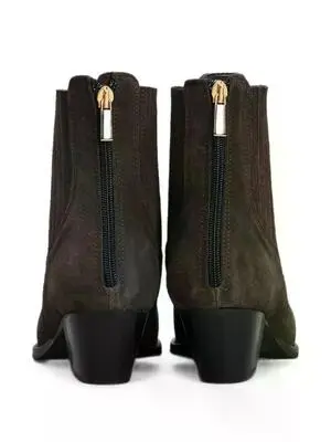 FABIO RUSCONI Elasticated-side Zip-up Ankle Boots