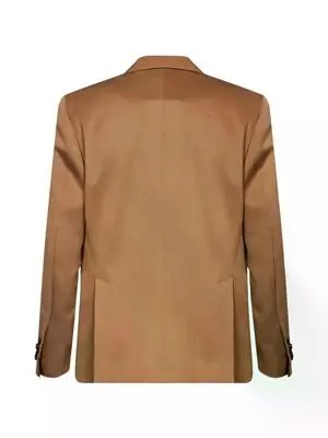 LARDINI Double-breasted Peak-lapel Blazer - Brown